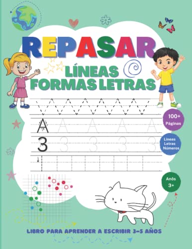 Repasar Líneas Formas y Letras: Libro de actividades para niños | Un ...