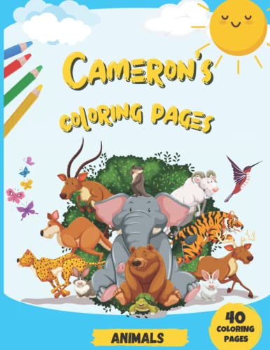 CAMERON coloring pages: Personalized Animal Coloring Book For CAMERON ...