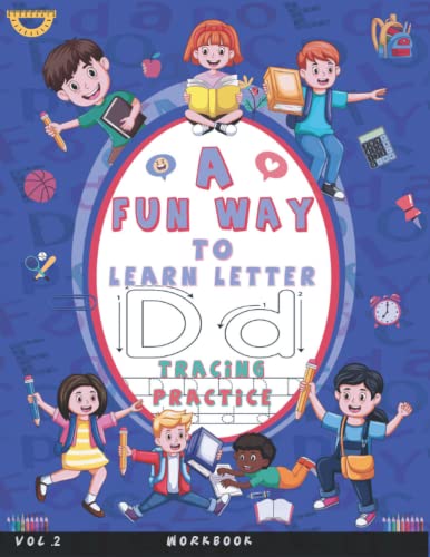A Fun Way To Learn Letter Tracing Practice Workbook: First Writing ...
