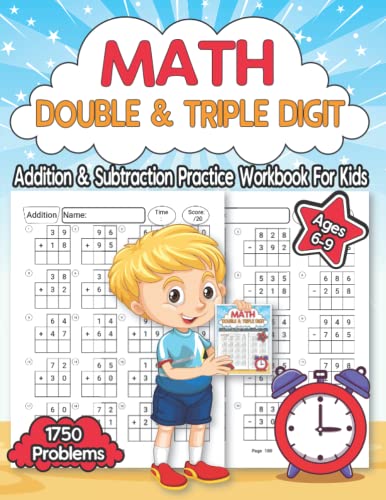 Math Double and Triple Digit Addition and Subtraction Practice Workbook ...
