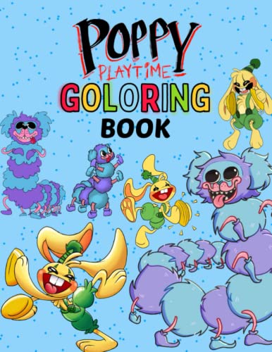 Poppy Playtime Coloring Book: Cool Coloring for Girls & Boys Aged 4-12 ...