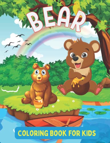 Bear Coloring Book for Kids: Coloring Book For Kids with Baby Bears ...