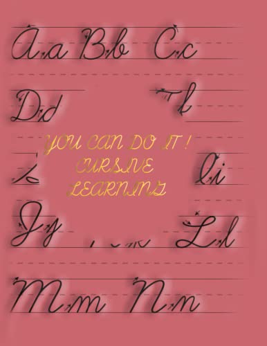You can do it ! cursive learning: Cursive for beginners workbook ...