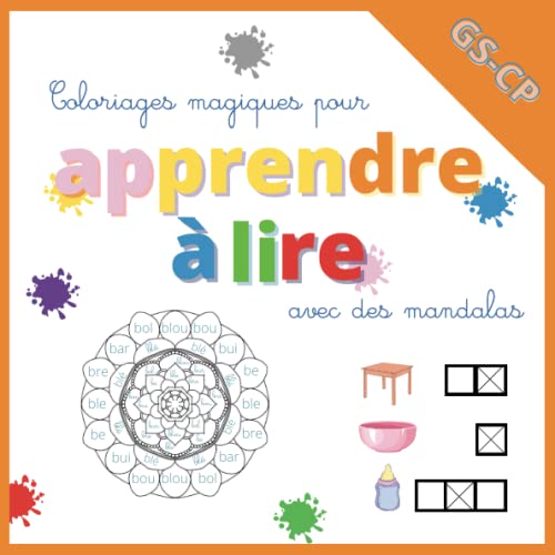 coloriages magiques pour apprendre à lire avec des mandalas: j'entends ...