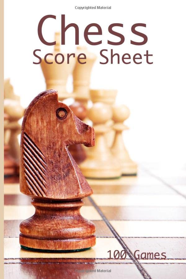 Chess score sheet 100 Games: Track your movements and analyze your ...