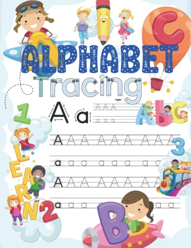 ABCD Tracing Alphabet Books For Children Ages 3-5: Write And Practice ...