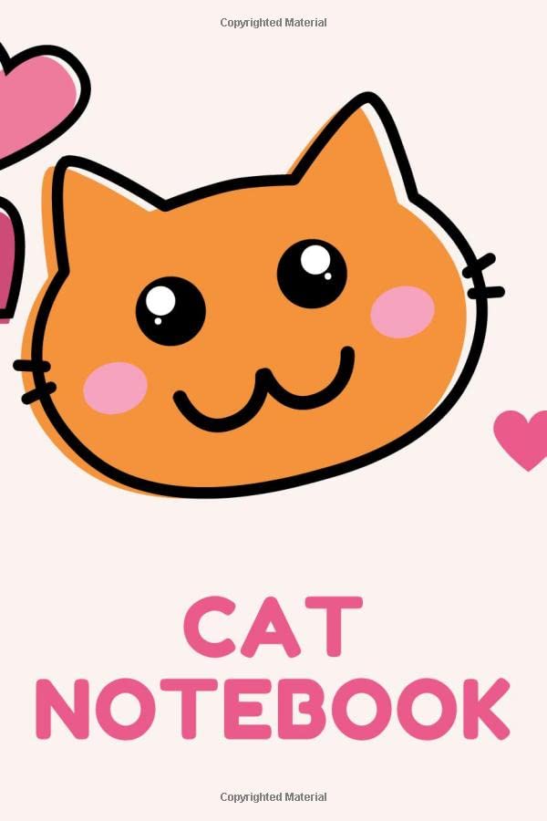 Cat Notebook . 160 Pages Notebook with Lined Paper: Medium-Sized Daily ...