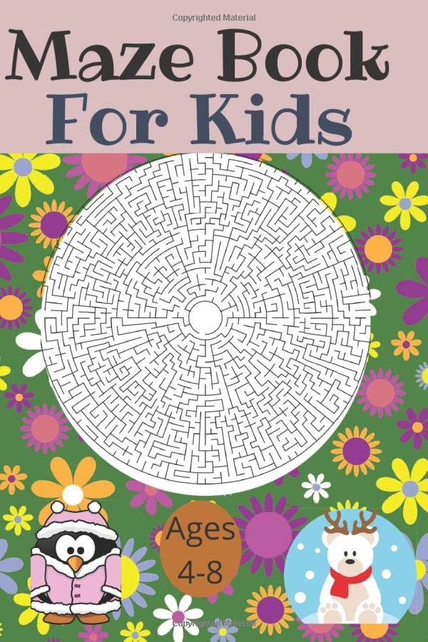 MAZE BOOK FOR KIDS: 100 Maze Puzzles for Kids 4-8: Maze Activity Book ...
