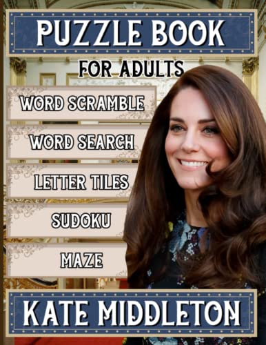 Kate Puzzle Book: Ultimate Relaxation Middleton Word Search Unique ...