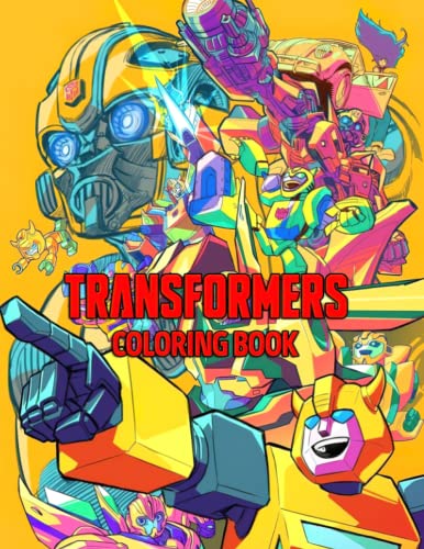 Transformer Coloring Book: Unique A Large Print For Boy Inspirational ...