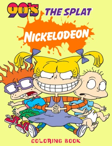 90s Nickelodeon The Splat Coloring Book: Cool Coloring Book With Lots ...