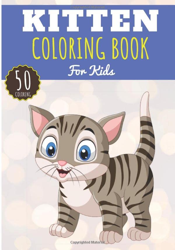 Kitten Coloring Book: For Kids Girl & Boy | Kids Coloring Book with 50 ...