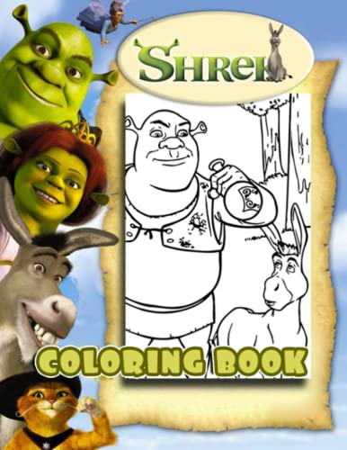 Shrek Coloring Book: An Adorable A Small Puzzle & Color Wonder ...