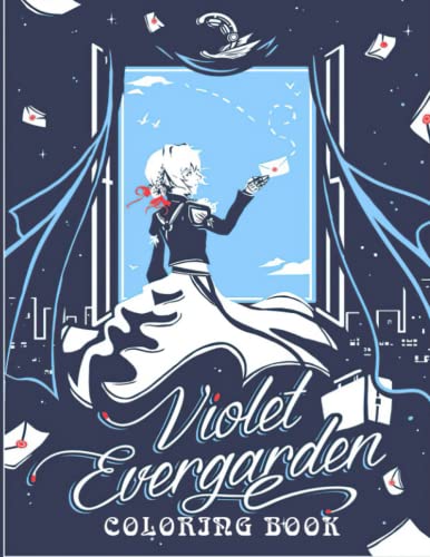 Violet Coloring Book: A Unique Amazing Evergarden Color Wonder Books ...