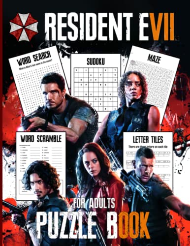 Resident Puzzle Book: Jumbo Simple Evil Maze Activity Page Sudoku ...