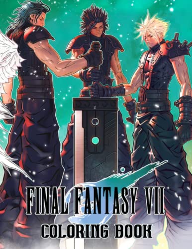 Final Coloring Book: The Modern A Large Print Fantasy Incredible Vii ...