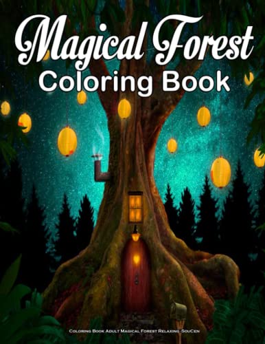 Coloring Book Adult Magical Forest Relaxing -SouCen: Secret Magical ...