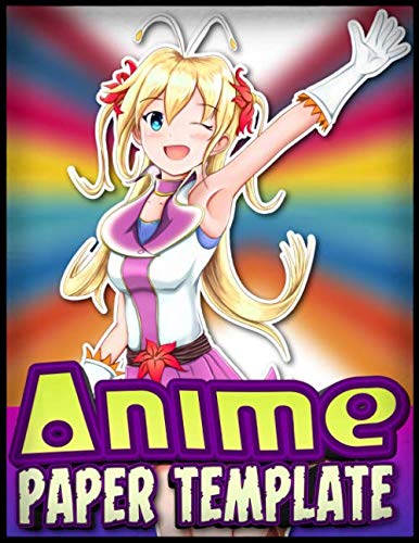 Anime Paper Template: Blank Manga Sketch book with 100 Templates for ...