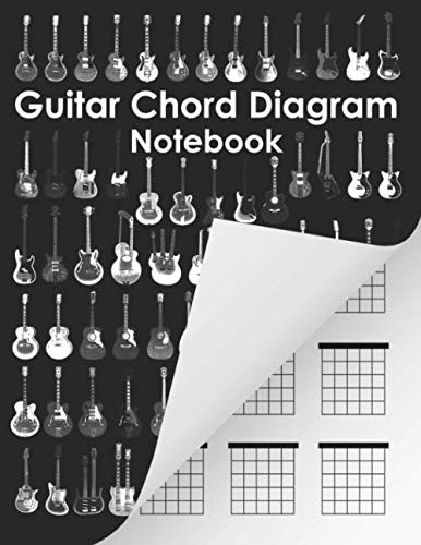 Guitar Chord Diagram Notebook: 150 Pages - 20 chord boxes per page ...