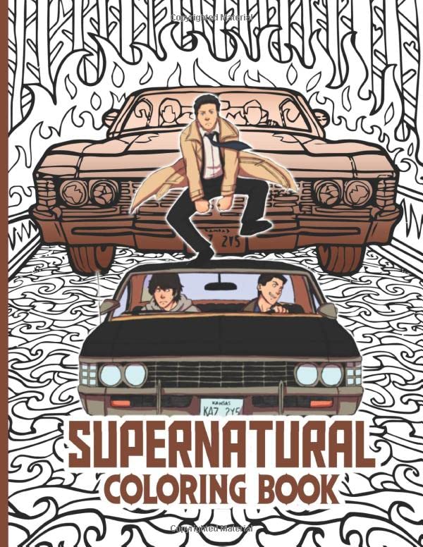Supernatural Coloring Book: Premium Supernatural Coloring Books For ...