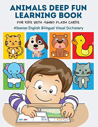 Animals Deep Fun Learning Book for Kids with Jumbo Flash Cards ...