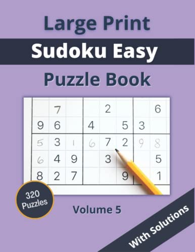 Large Print Sudoku Easy Book For Adults: Easy sudoku puzzle book and ...