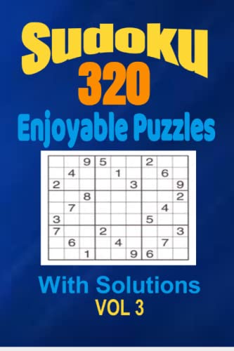 Sudoku Puzzles Book for Adults: 320 Puzzles, 4 Per Page With Full ...