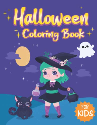 Toddler Halloween Coloring Book: kids halloween books Cute and not ...