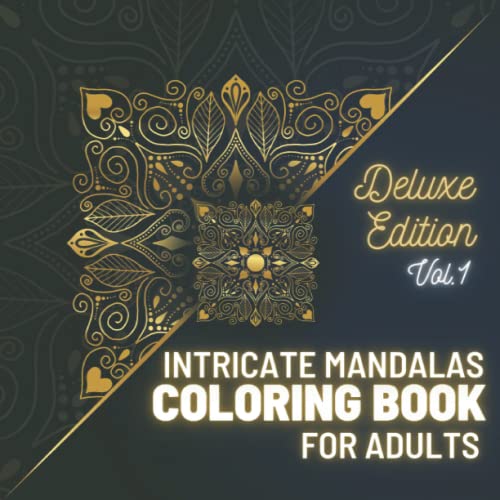 Intricate Mandalas Coloring Book for Adults: Coloring Book with 50 ...