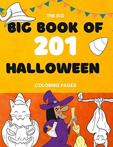 The Big Book of 201 Coloring Book Pages: Children Halloween Coloring ...