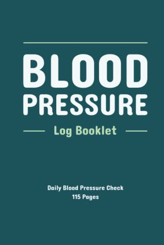 Blood Pressure Log Booklet: Simple Health Smart Blood Pressure | Blood ...