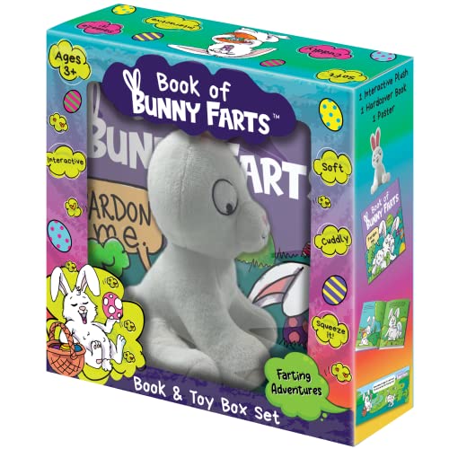 Book of Bunny Farts Interactive Farting Toy Book Gift Box Set by Humor ...