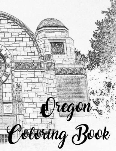 Oregon Coloring Book: Adult Coloring Pages, Painting on USA States ...