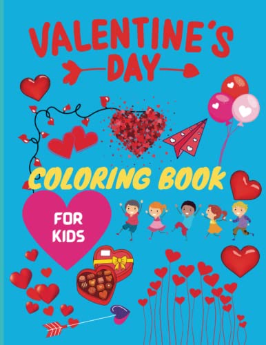 Valentine's Day Coloring Book For Kids: Valentines Day Activity Books ...