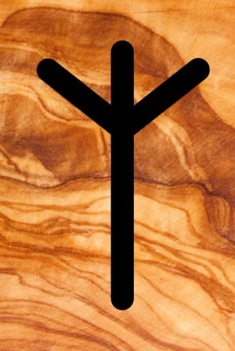 Algiz Norse Rune Personal Journal, Elder Futhark, With Medium Wood ...