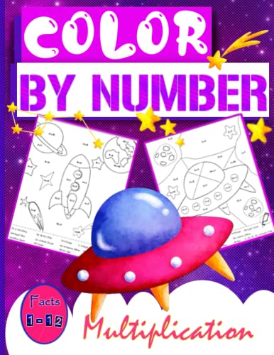 Color By Number Multiplication - Math Coloring Book For Kids: Practise ...