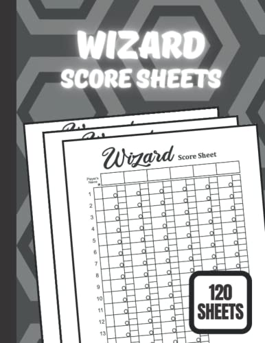 Wizard Score Sheets: 888 Score Pads for Scorekeeping | Score Keeping ...