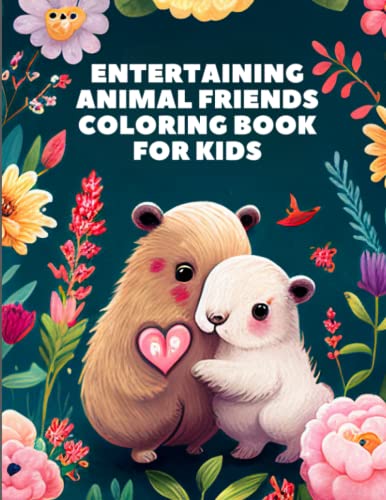 Entertaining Animal Friends Coloring Book for Kids: Pages with fun ...