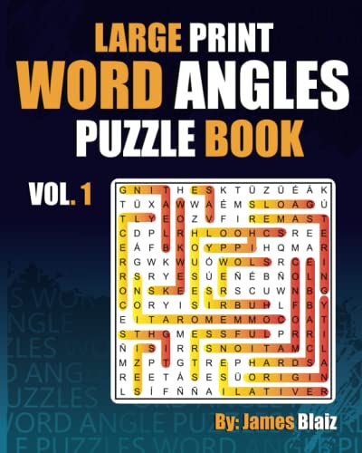 Large Print Word Angles Puzzle Book: Vol.1: Large Print, 100 Word Angle ...