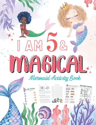 I Am 5 and Magical Mermaid Activity Book: Great Christmas Gift idea ...