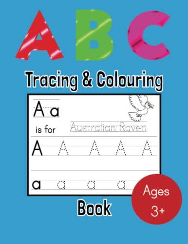 ABC Tracing & Colouring Book: Handwriting Activity Book For Kids Age 3 ...