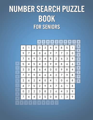 Number Search Puzzle Book For Seniors: 200 Fun Activity Puzzles with ...