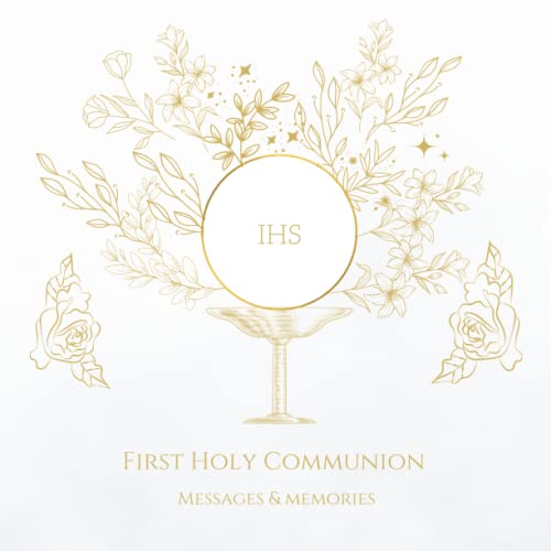 First Holy Communion Guest Book And Photo Album: Pretty Remembrance of ...