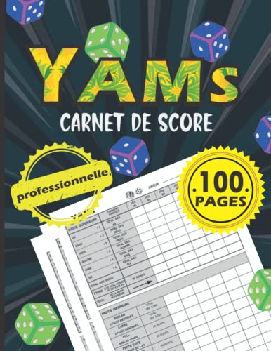 Yams: yams Jeux de Société : carnet yams : carnet de score 100 pages ...