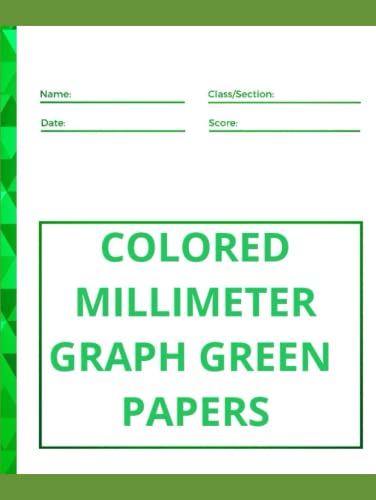 Colored milimeter graph green papers: A4 colored milimeter graph papers ...