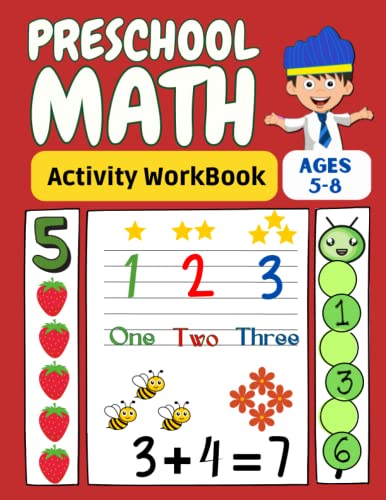 Preschool Math Activity Workbook Ages 5-8: BIG MATH Fun Educational ...