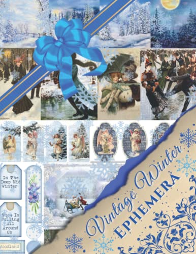 Vintage Winter Ephemera: Ephemera Winter Vintage Junk Journal Book ...