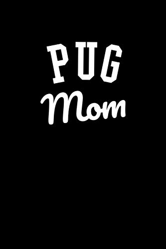 Pug dot grid journal: Blank dotted grid pug dog journal: Pug mom black ...