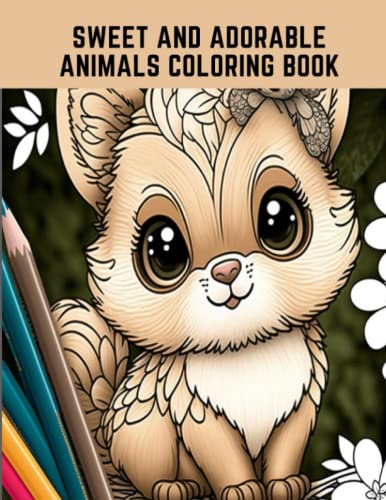 Sweet and Adorable Animals Coloring Book: Fun and Engaging Coloring ...