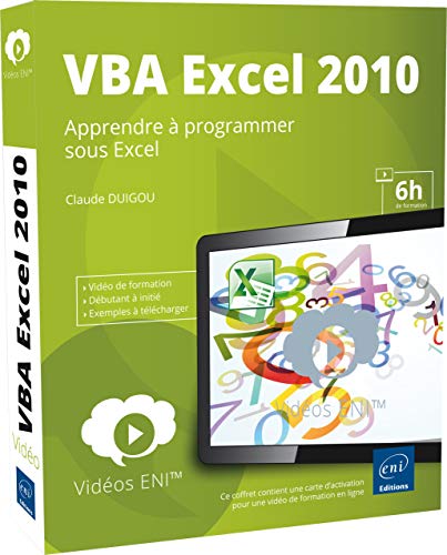 Vidéo de formation VBA Excel 2010 - Apprendre à programmer sous Excel by Claude Duigou | Goodreads